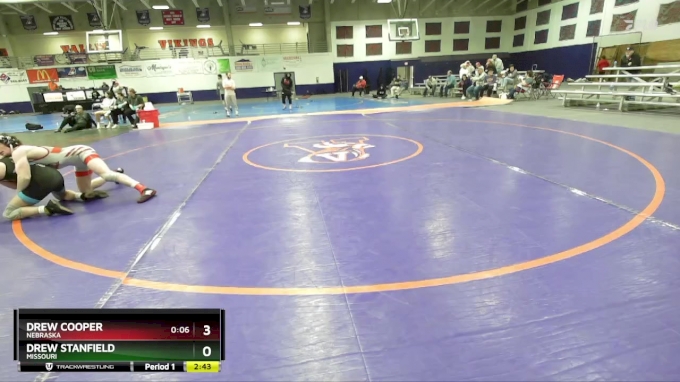 133 lbs Cons. Round 5 - Drew Stanfield, Missouri vs Drew Cooper, Nebraska