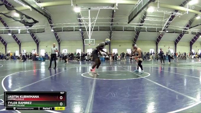 157 lbs Champ. Round 2 - Tyler Ramirez, Ferrum College vs Jasitin ...