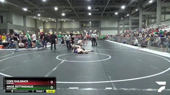 175 lbs Cons. Round 1 - Wade Rottinghaus, Rock Creek vs Cope Railsback ...