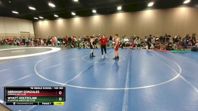 149-160 lbs Round 1 - Abraham Gonzales, Spartan Mat Club vs Wyatt ...