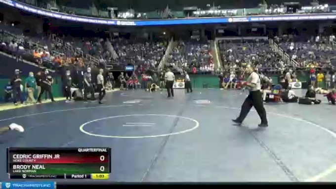 4 lbs Quarterfinal - Brody Neal, Lake Norman vs Cedric Griffin Jr, Hoke ...