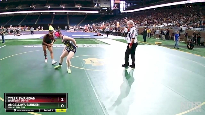 Girls-125 lbs Quarterfinal - Tyler Swanigan, South Lyon East HS vs ...