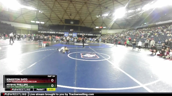 63 lbs 1st Place Match - Myryn Phillips, Mat Rats Rebooted Wrestling vs ...