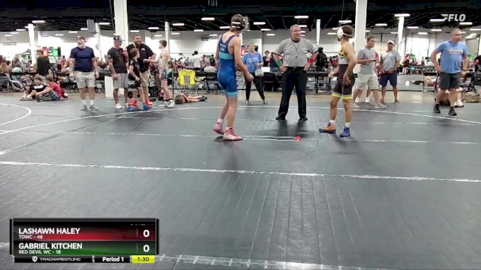 130 lbs Round 5 (6 Team) - Gabriel Kitchen, Red Devil WC vs Lashawn ...