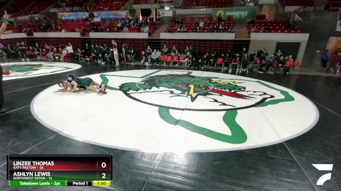 114 lbs Round 1 (16 Team) - Linzee Thomas, Katy Paetow vs Ashlyn Lewis ...