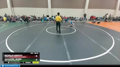 58-61 lbs Cons. Semi - Nathaniel Heard, High Ground Wrestling vs Nicholas Griffith, North DeSoto ...