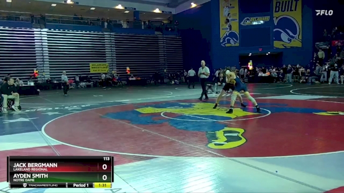 113 lbs Champ. Round 3 - Jack Bergmann, Lakeland Regional vs Ayden ...