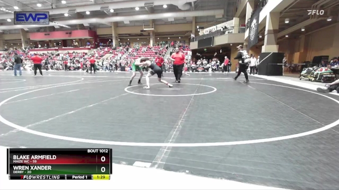 120 lbs Champ. Round 1 - Blake Armfield, Maize WC vs Wren Xander, Derby