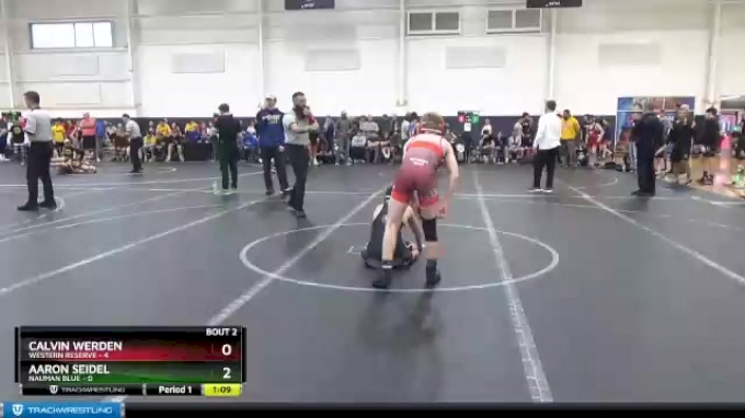 106 lbs Round 1 (4 Team) - Calvin Werden, Western Reserve vs Aaron ...