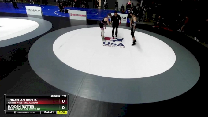 175 lbs Champ. Round 1 - Jonathan Rocha, Wright Wrestling Academy vs ...