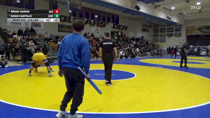 218 lbs Consi Of 4 - Brian Haran, Gilroy vs Adan Castillo, Clovis