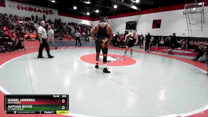 285 lbs Semifinal - Daniel Herrera, Palm Desert vs Nathan Boyce, St ...