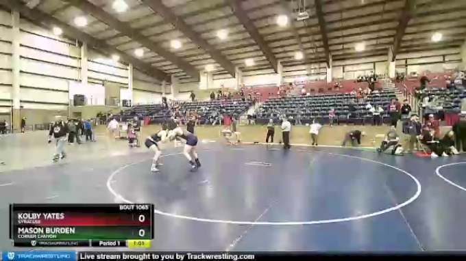 178 lbs Quarterfinal - Kolby Yates, Syracuse vs Mason Burden, Corner Canyon