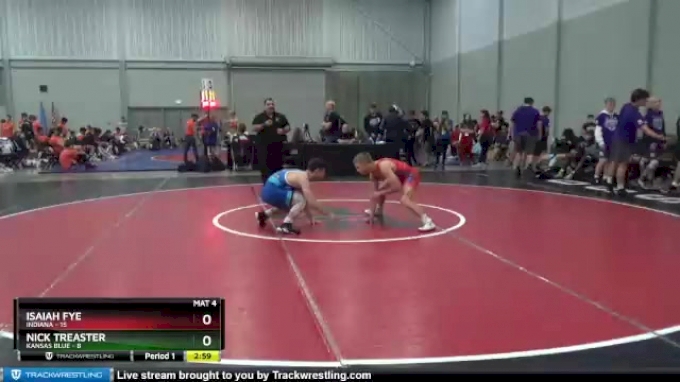 120 lbs 2nd Wrestleback (16 Team) - Isaiah Fye, Indiana vs Nick ...