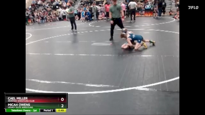 64 lbs Round 1 - Micah Owens, Legacy Elite Wrestling vs Cael Miller ...