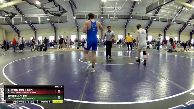 133 lbs Champ. Round 2 - Joseph Clem, Unattached - West Virgina vs ...