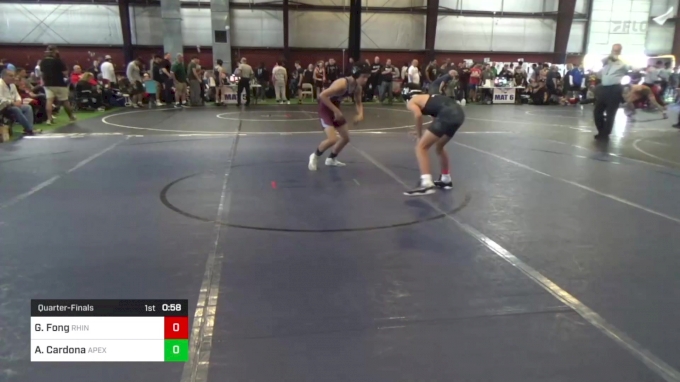 100 lbs Quarterfinal - Gavin Fong, Rhino Hillsborough vs Ayden Cardona ...