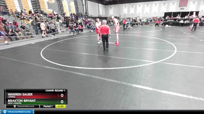 285 lbs Champ. Round 3 - Warren Sauer, Lomira vs Braxton Bryant, New London