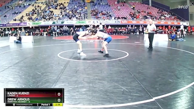133 lbs Quarters & 1st Wb (16 Team) - Kaden Kuenzi, Lander vs Drew ...