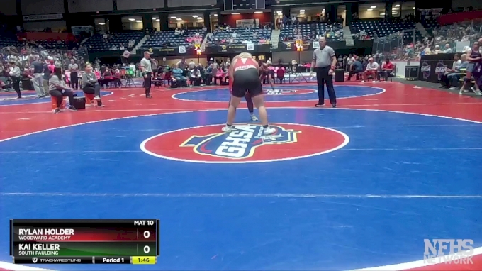 6A-285 lbs Champ. Round 1 - Kai Keller, South Paulding vs Rylan Holder ...
