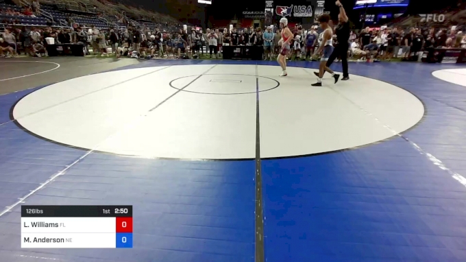 126 lbs Rnd Of 128 - Luke Williams, Florida vs Miles Anderson, Nebraska