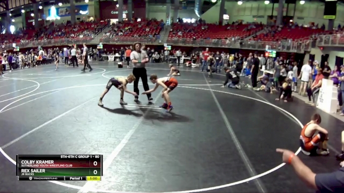 80 lbs Cons. Round 3 - Colby Kramer, Sutherland Youth Wrestling Club vs ...