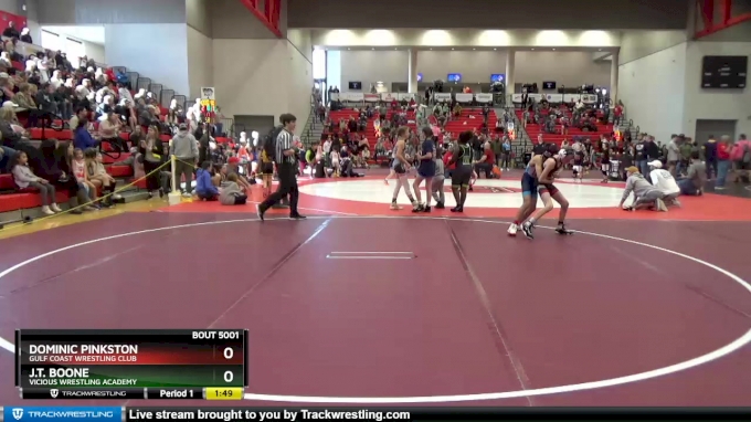 75 + 80 Round 1 - J.t. Boone, Vicious Wrestling Academy vs Dominic Pinkston, Gulf Coast ...