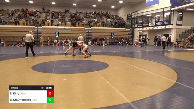 149 lbs Consi Of 16 #1 - Skyler King, Unrostered vs Braden Stauffenberg ...