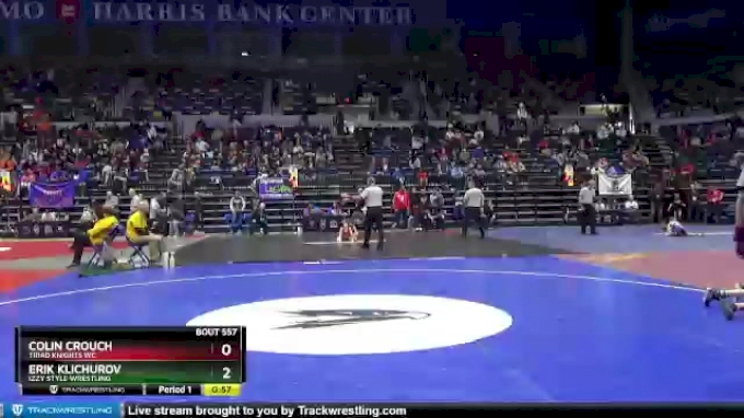 69 lbs Semifinal - Colin Crouch, Triad Knights WC vs Erik Klichurov ...