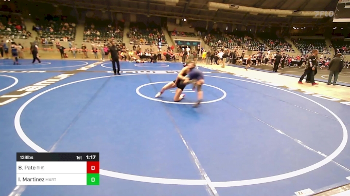 138 lbs Semifinal - Brooke Pate, Bixby Girls HS vs Ilyana Martinez ...