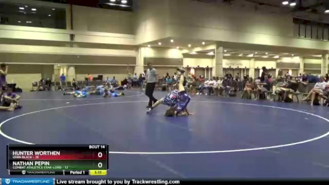 145 lbs Round 4 (8 Team) - Hunter Worthen, Iowa Black vs Nathan Pepin ...