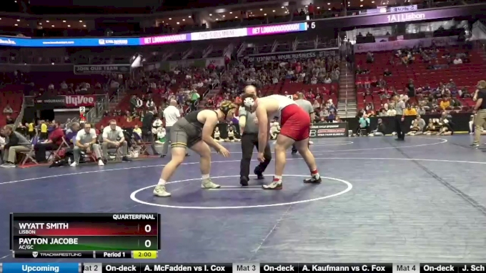 1A-285 lbs Quarterfinal - Wyatt Smith, Lisbon vs Payton Jacobe, AC/GC