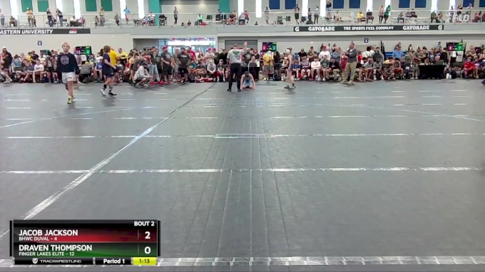 120 lbs Round 1 (4 Team) - Jacob Jackson, BHWC Duval vs Draven Thompson ...