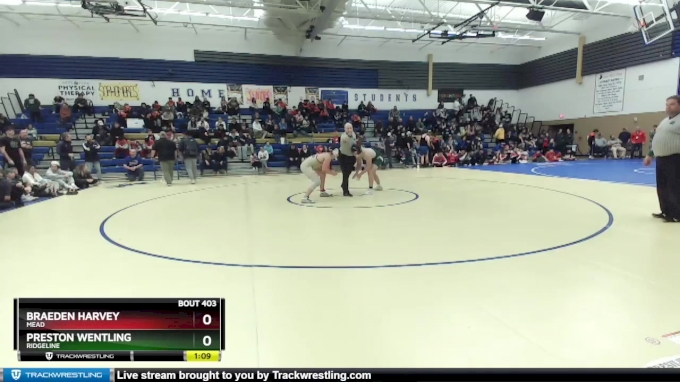 215 lbs 1st Place Match - Braeden Harvey, Mead vs Preston Wentling ...