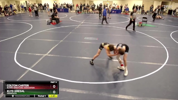 92 lbs Cons. Round 2 - Colton Carter, Blaine Wrestling Association vs ...