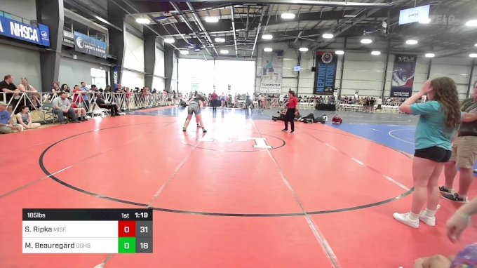 185 lbs Rr Rnd 3 - Sierra Ripka, Misfits Girls Wrestling vs Madison ...