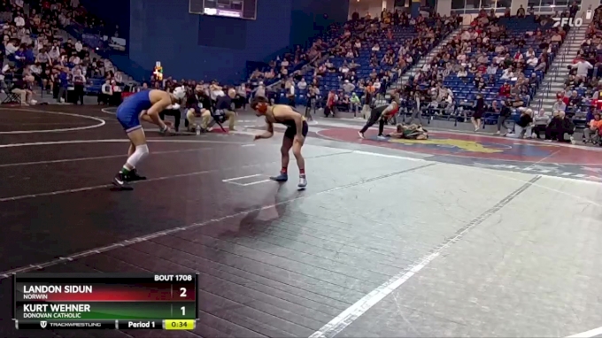 120 lbs Cons. Round 5 - Kurt Wehner, Donovan Catholic vs Landon Sidun ...