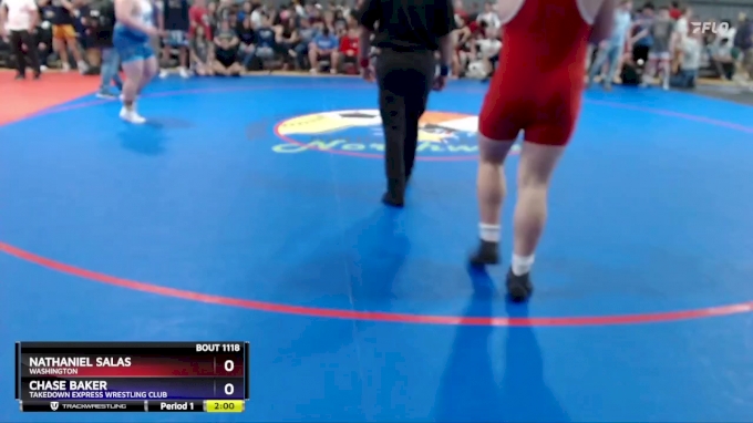 285 lbs Champ. Round 1 - Nathaniel Salas, Washington vs Chase Baker ...