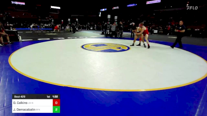 195 lbs Round Of 16 - David Calkins, Liberty (NC) vs Jace Demacabalin ...