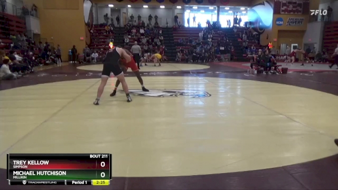 165 lbs 5th Place Match - Trey Kellow, Simpson vs Michael Hutchison ...