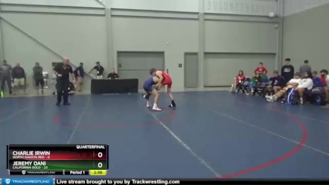 113 lbs Quarterfinals (8 Team) - Charlie Irwin, North Dakota Red vs ...