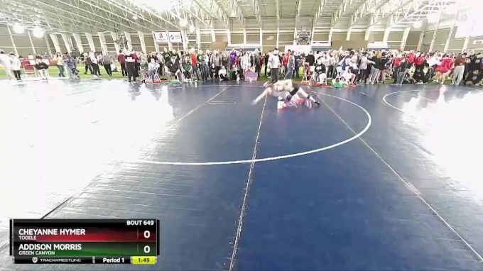 105 lbs Cons. Round 4 - Cheyanne Hymer, Tooele vs Addison Morris, Green ...