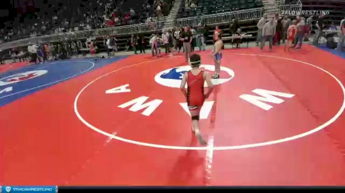 92 lbs Cons. Semi - Rocky Roybal, CWC Thunder vs Auzzy Carter, Powell ...