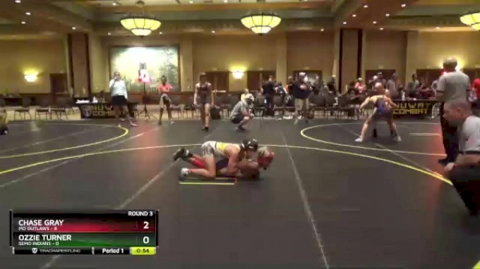 95 lbs Round 3 (4 Team) - Chase Gray, MO Outlaws vs Ozzie Turner, SEMO ...