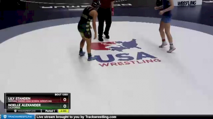 132 lbs Quarterfinal - Lily Standen, Matilda Torres High School ...