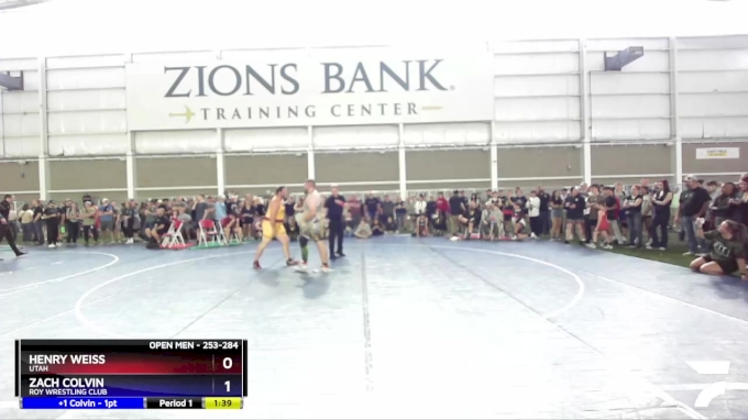 253-284 lbs Quarterfinal - Zach Colvin, Roy Wrestling Club vs Henry ...