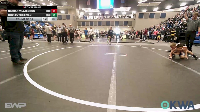 52 lbs Round Of 16 - Nathan Villalobos, Hennessey Takedown Club vs ...