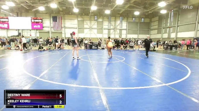 72 lbs Champ. Round 1 - Destiny Ware, CA vs Keeley Kehrli, IA