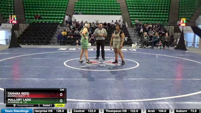 235 lbs 1st Place Match - Tamara Reed, Baldwin County vs Mallory Ladd ...