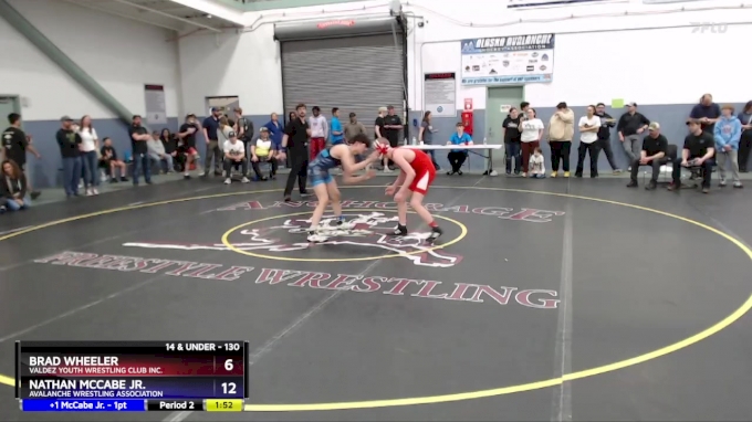 130 lbs Semifinal - Nathan McCabe Jr., Avalanche Wrestling Association ...